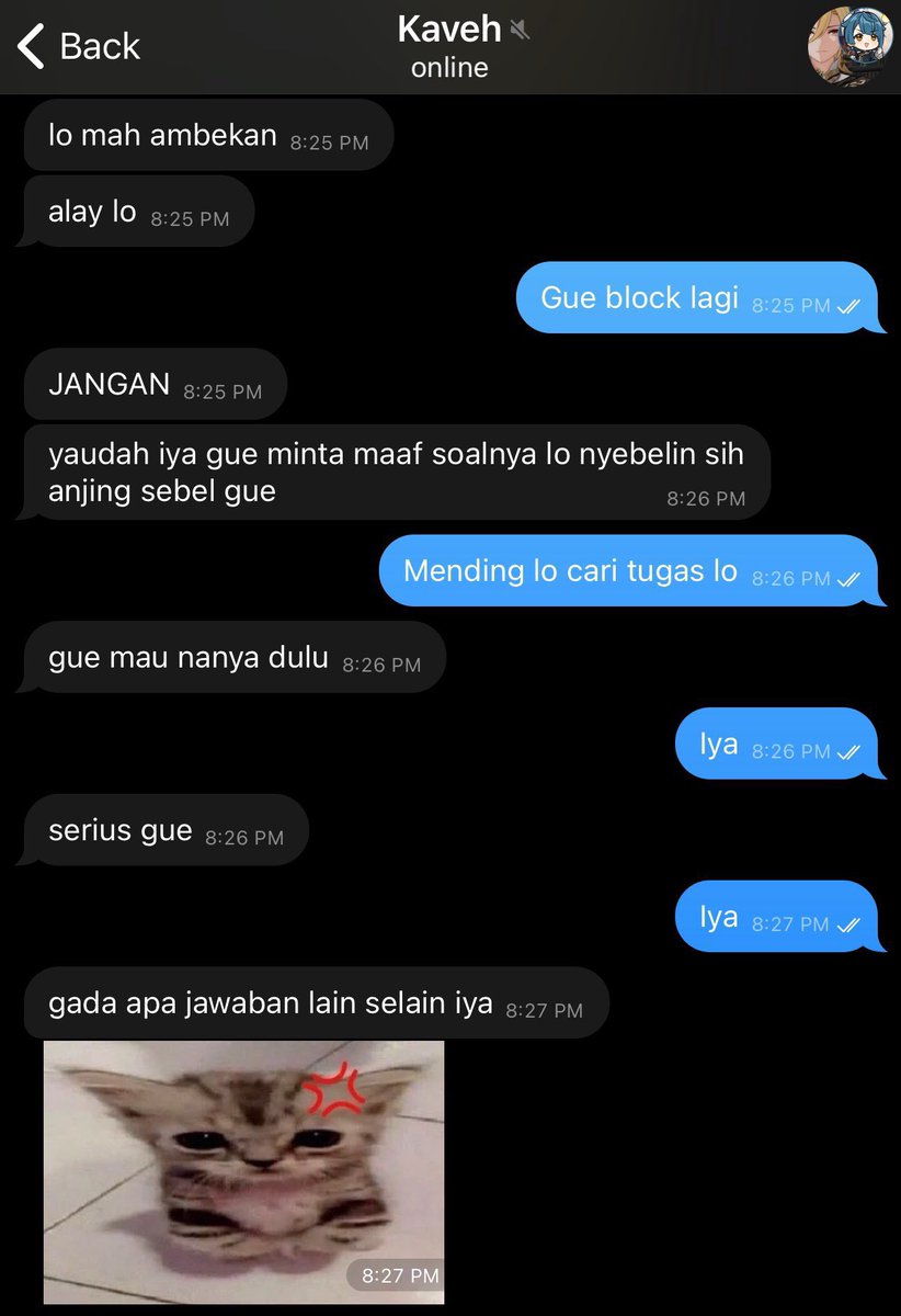 EVENT FANFIC BACK TO SCHOOL 📌 on Twitter: "CW // HARSHWORD, BxB HaiKaveh tentang midnight chat ...