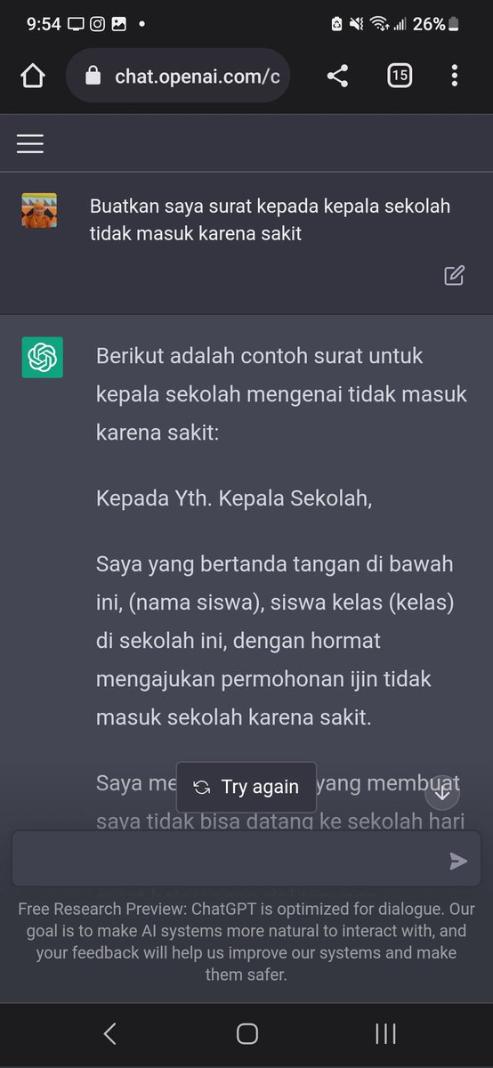 Aku sebenernya udah sering pake AI buat bantu2 kehidupan kerja utamanya bikin email atau ...