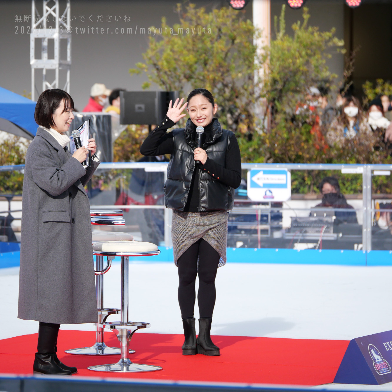 まゆ Do Not Rt 2015 21 Tweet On Twitter 安藤美姫さん。全日本は大阪の門真開催、大庭雅選手と田内誠悟選手を応援してねというお話。2枚目:社会人として活躍