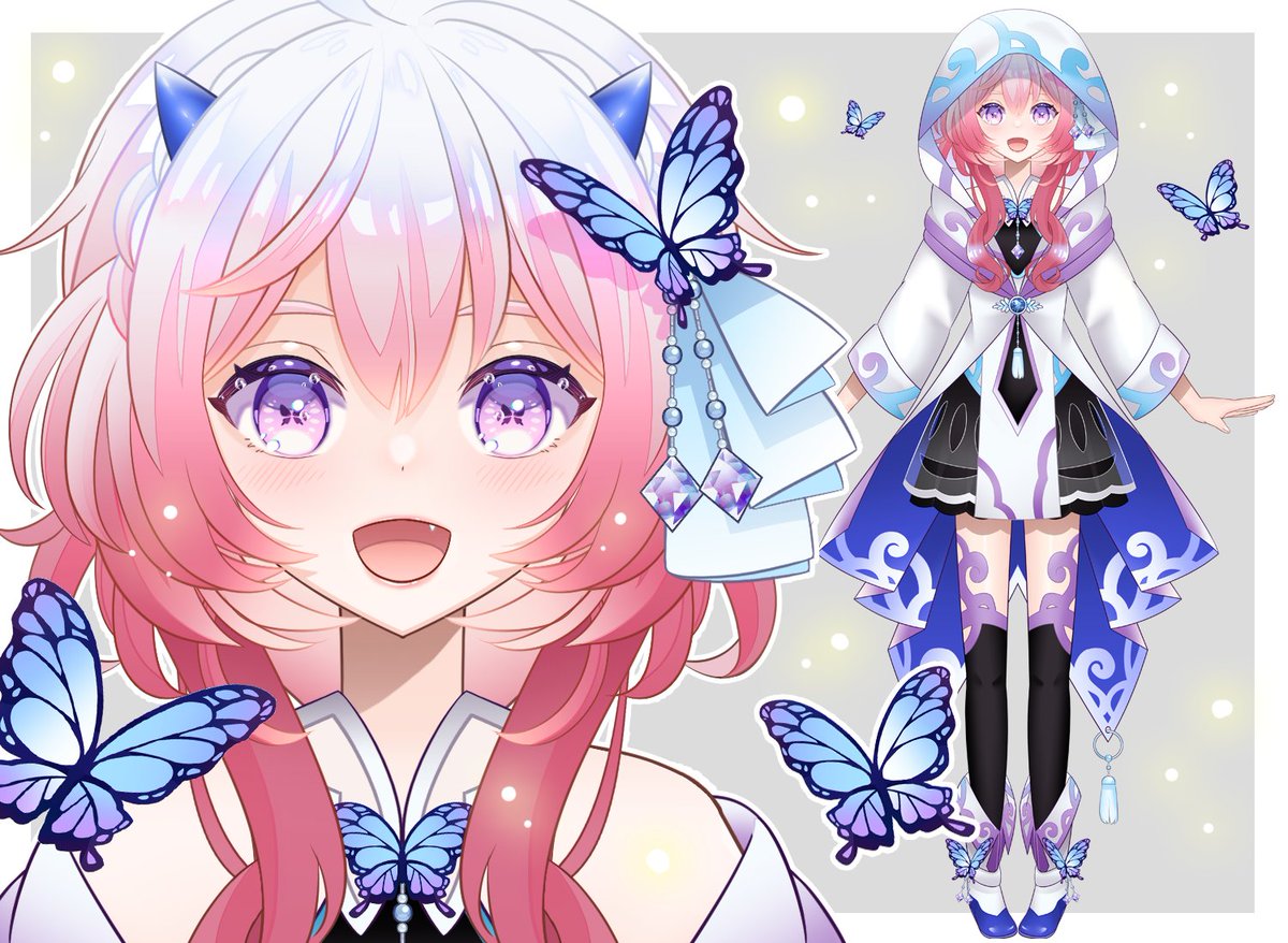 「制作したVTuber&魂募集中の子たちです。 (魂募集中の子には「★」がついてい」|kawase@7月中旬以降ご依頼受付中のイラスト