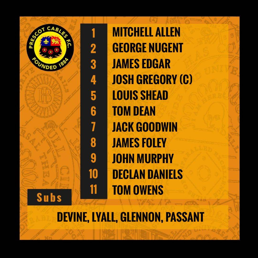 Prescot Cables FC on Twitter: "Your Prescot Cables team for today's Pitching In Northern Premier ...