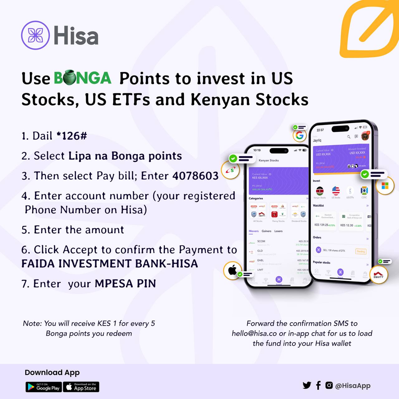 Kenyan Wallstreet on Twitter: "Do you have lots of unused Bonga Points? Do you know that any ...