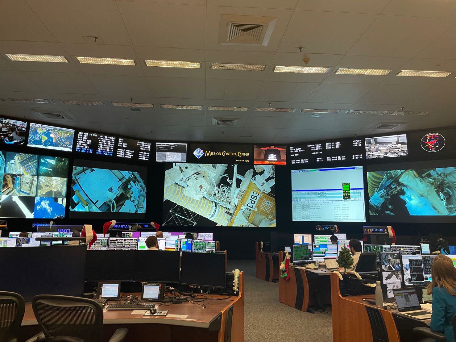 Space Station Control Room In