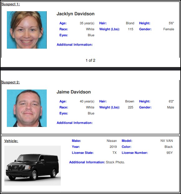 Texas Alerts On Twitter Discontinued Amber Alert For Elaina Davidson