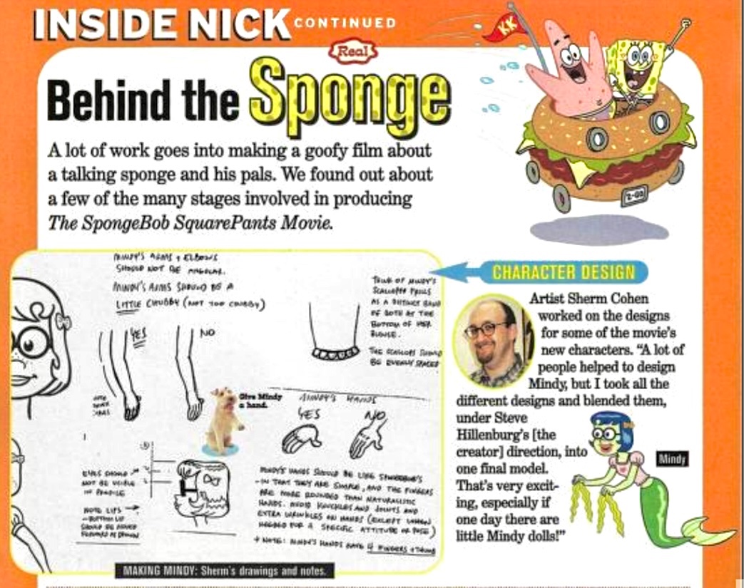 The Art of SpongeBob on Twitter: "Pages from Nick Magazine with some production tidbits from the ...
