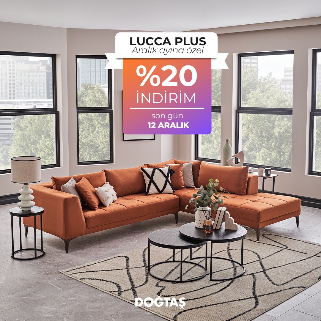 Doğtaş on Twitter: "Lucca Plus Koltuk Takımı, fonksiyonelliği ve Aralık ayına özel %20 indirimi ...