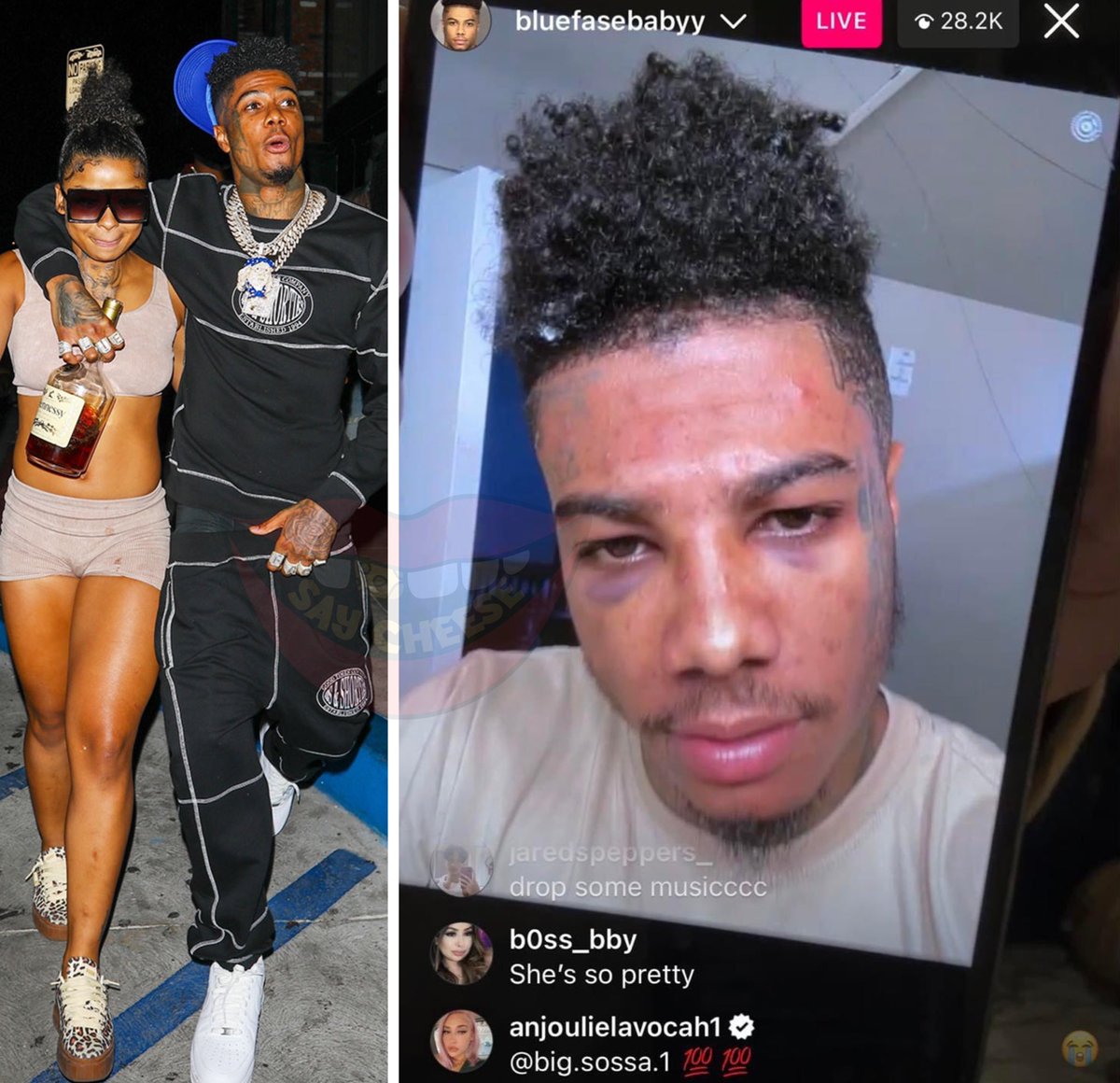 Say Cheese 👄🧀 On Twitter Blueface Girlfriend Chrisean Rock Allegedly