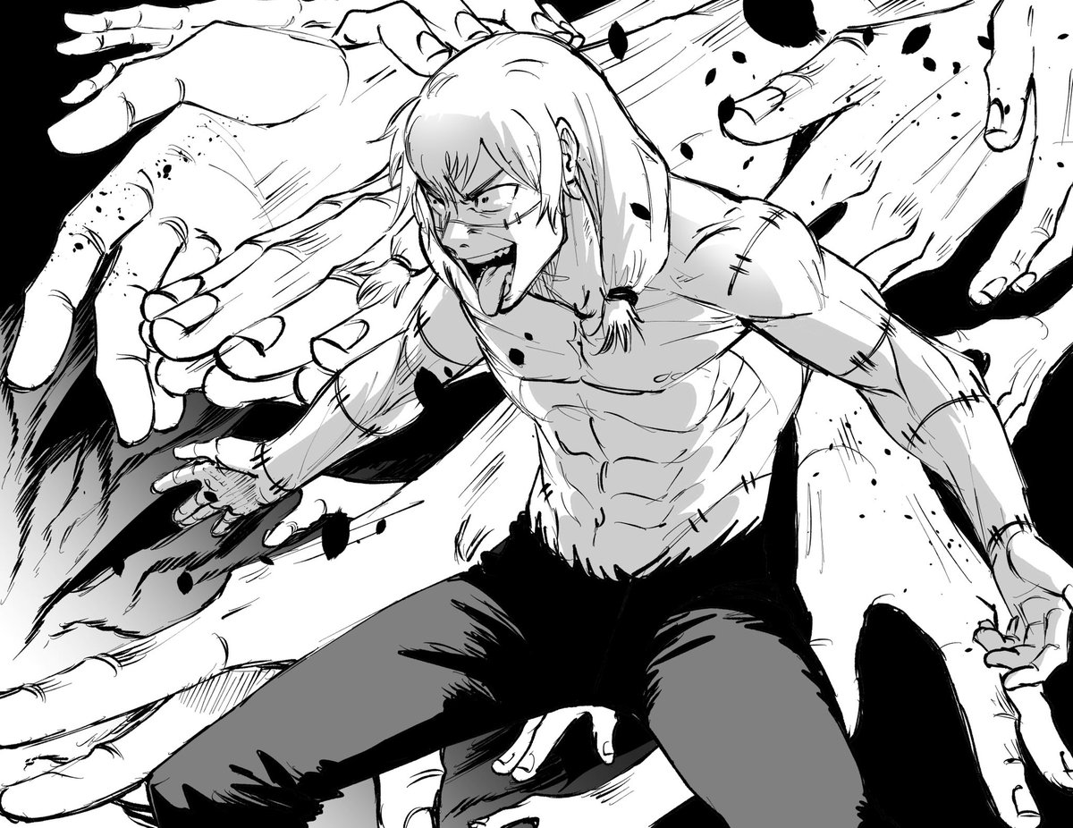 Harukami @ TRAINING ARC (COMMISSIONS CLOSED) on Twitter: "RT @dd_markk: Mahito warmup sketch"