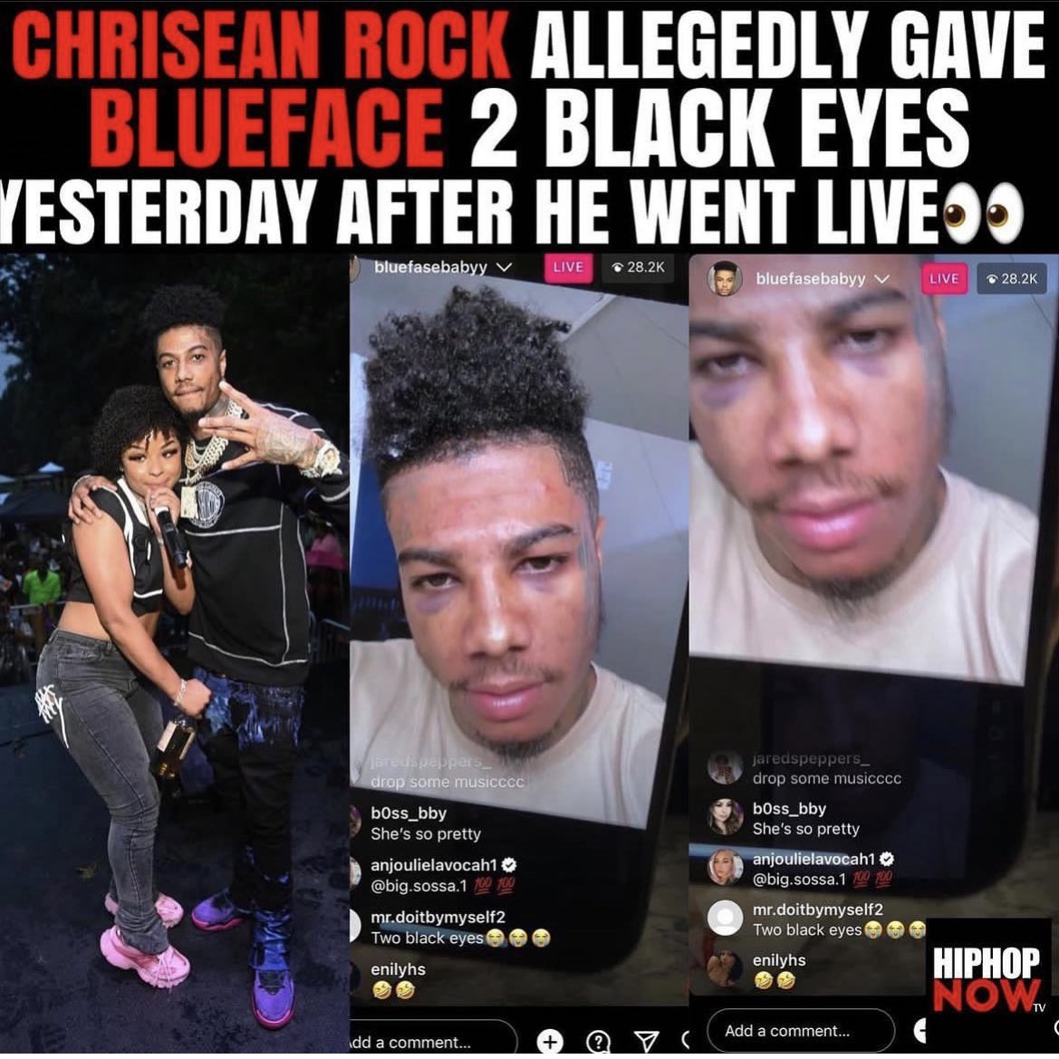 🌴🦋PLAYBOIMARRI🦋🌴 on Twitter: "RT @Akademiks: Chrisean Rock gives Blueface a matching set of ...