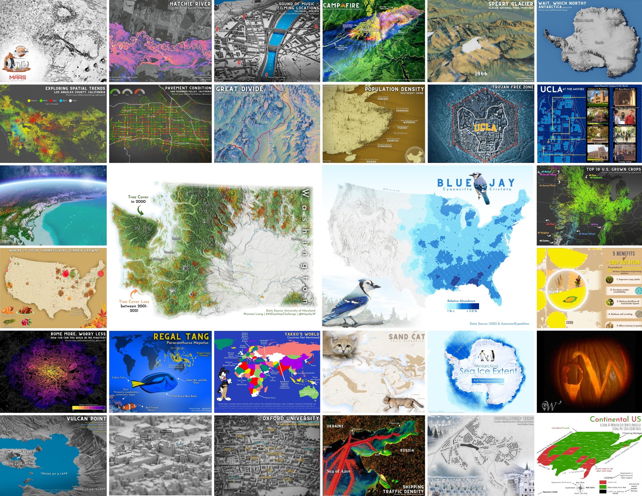 Wanmei L 🌎 on Twitter: "30 days. 30 maps. One long thread of my 2022 #30DayMapChallenge ...