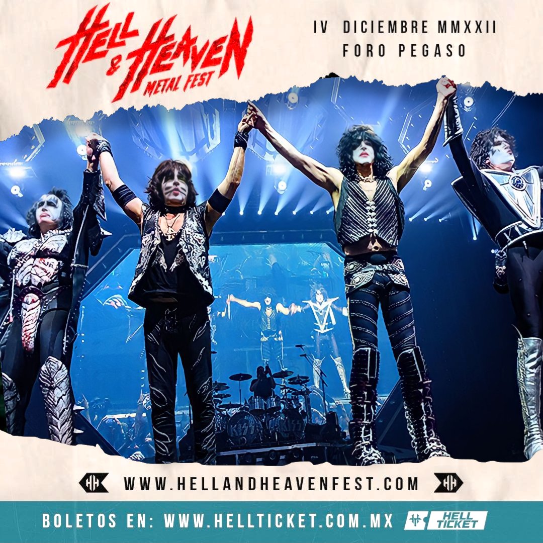 KISS on Twitter: "Mexico City! One more day until we DESTROY the massive HELL & HEAVEN METAL ...