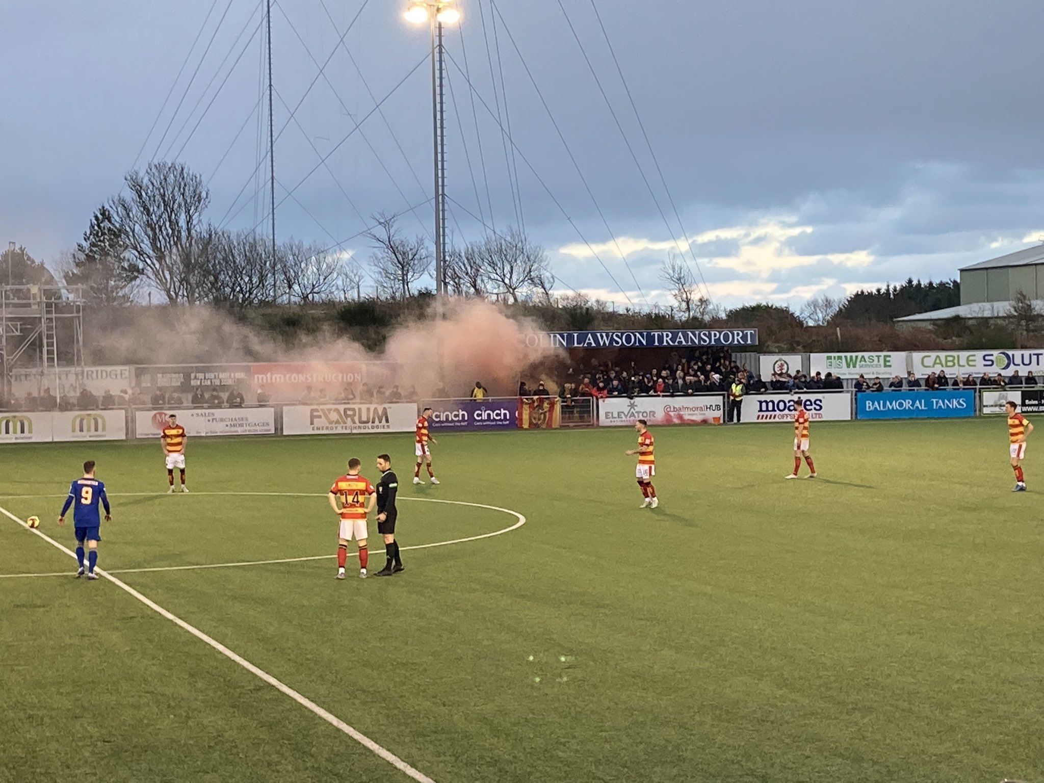 Jock Gardiner on Twitter: "Match 36 Cove 1 Partick Thistle 1 in SPFL @ Balmoral thriller before ...