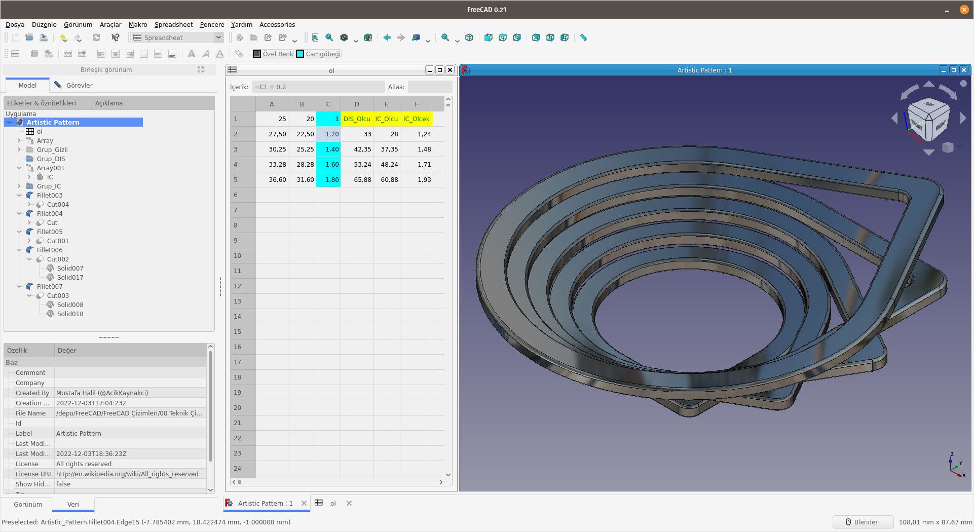Array, Scale and Bend - FreeCAD Forum