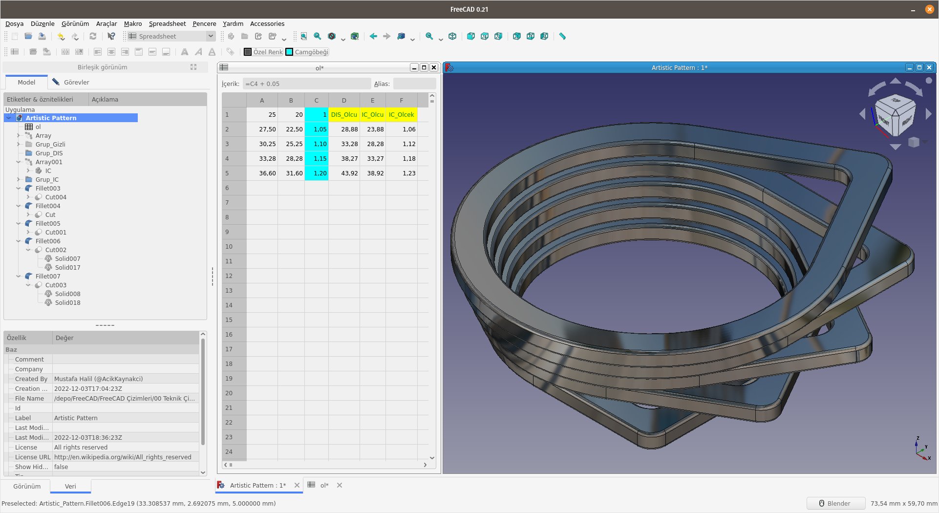Array, Scale and Bend - FreeCAD Forum