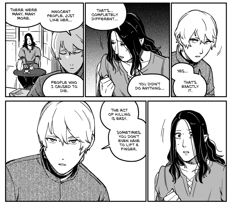 「hi here are some panels from my webcomic 」saba sabatonの漫画