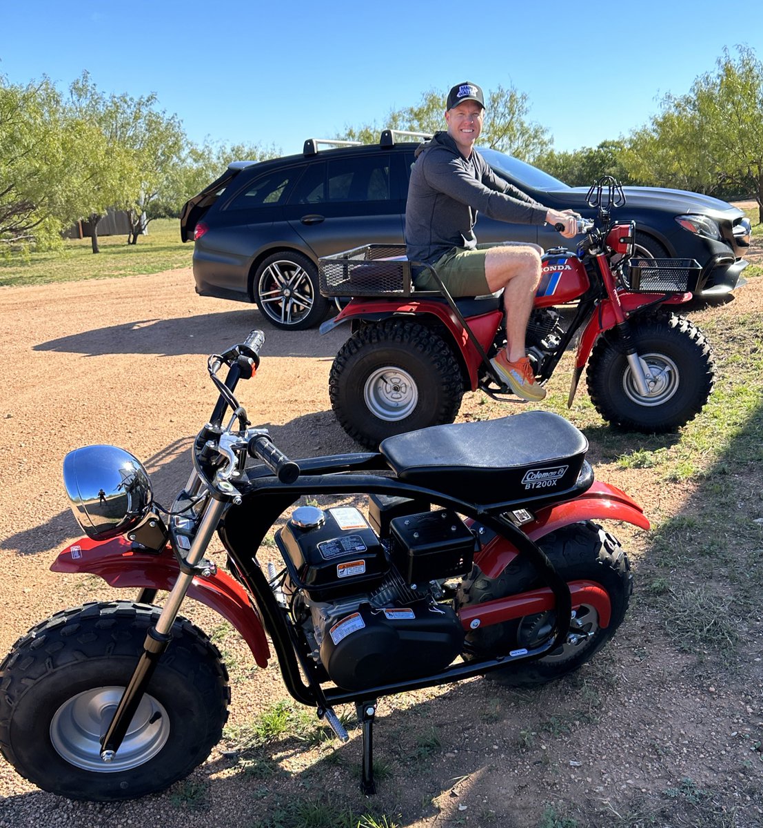 Spent the day with @nevmed at my ranch riding motorcycles in the woods ...