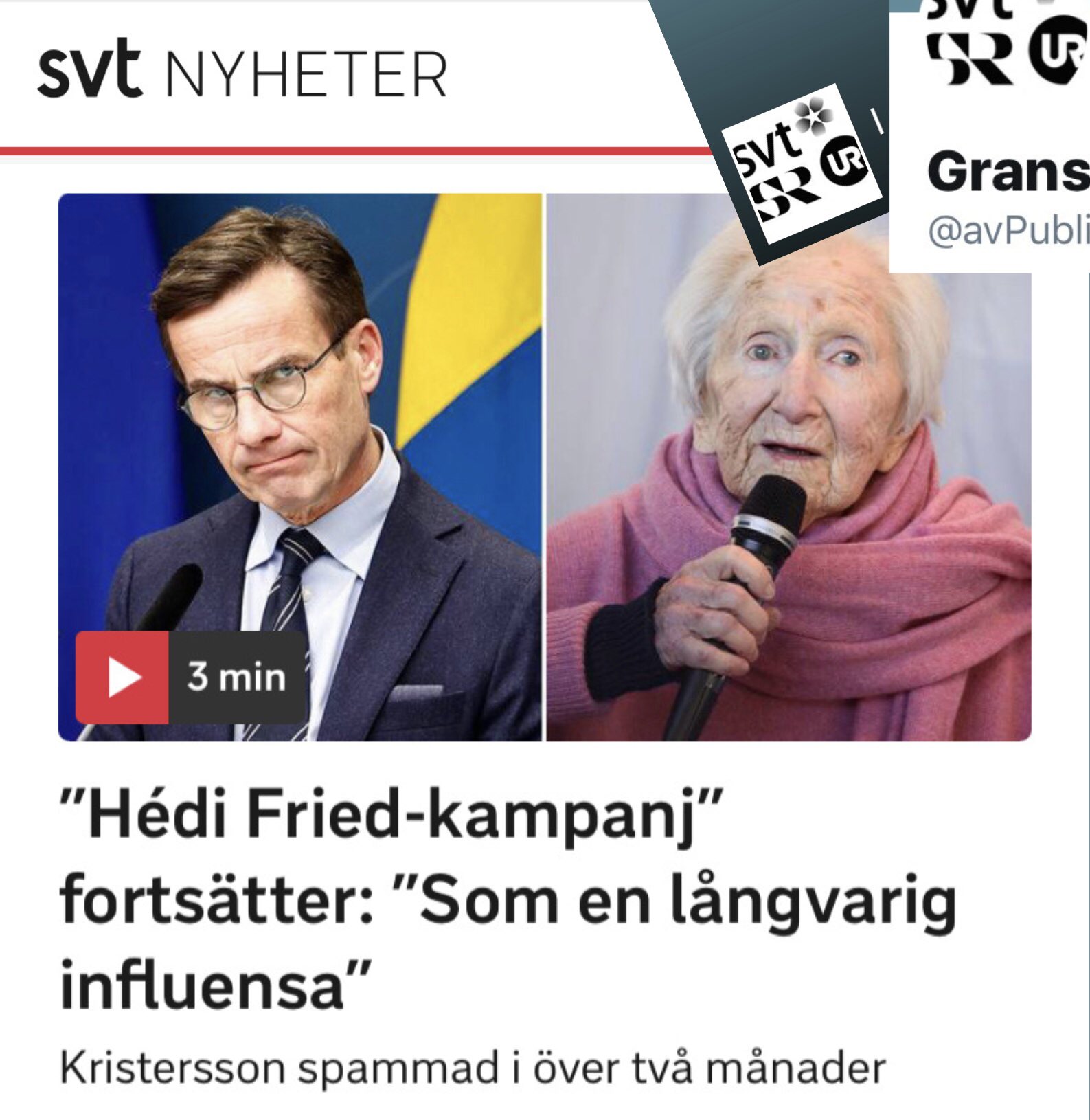Granskning on Twitter: "SvD passade på att ringa Fried ”för att bekräfta det Kristersson skrivit ...
