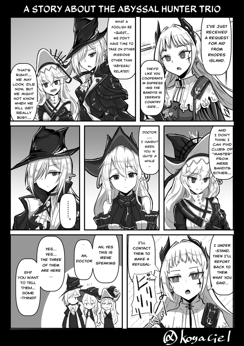 Dr. Dedpul on Twitter: "EN TL: A story about the Abyssal Hunter trio"