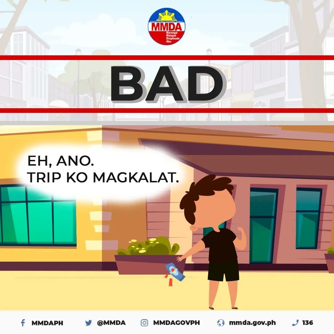 Official MMDA on Twitter: "Ikaw ba to? Alisin na ang ganitong bad habits sa pagtatapon ng basura ...