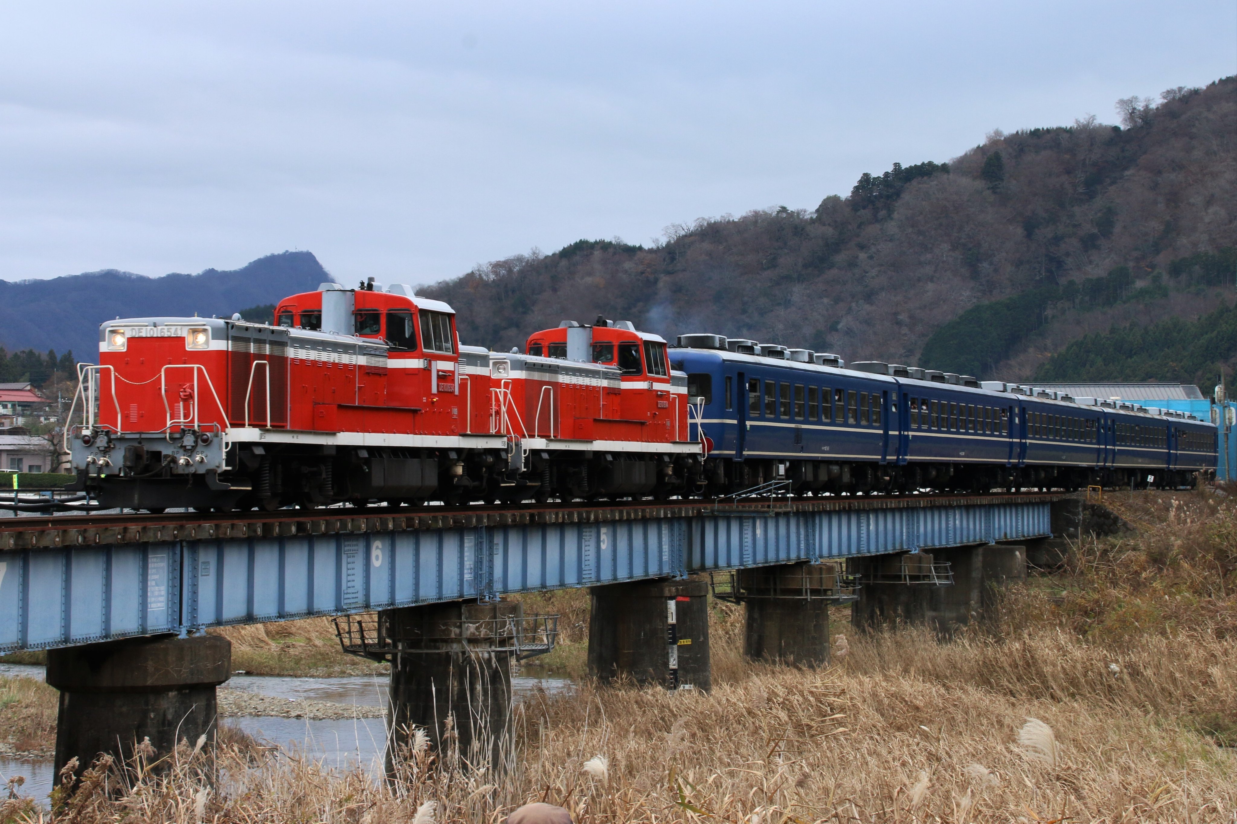 ユコイ on Twitter: "2022/12/03(土) JR水郡線 野上原～玉川村 区間 9822レ 快速「DLすいぐん号」水戸行き DE10-1604 + DE10-1654 + 12 ...