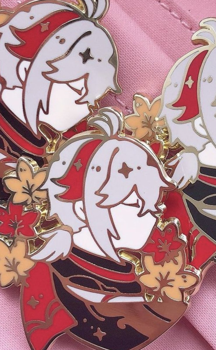 jianrou | comms closed on Twitter: "am finally making another enamel pin QwQ Kazuha pins will be ...