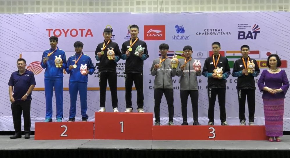 #AsiaJuniorU17U15 - MS U-17 🥇Su Wei Cheng (TPE) 🥈Muhammad Faiq (MAS) 🥉 ...