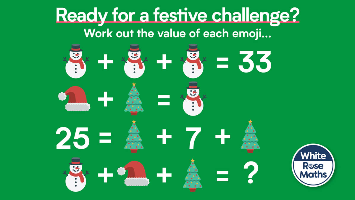 White Rose Maths on Twitter: "Christmas isn't complete without a ...
