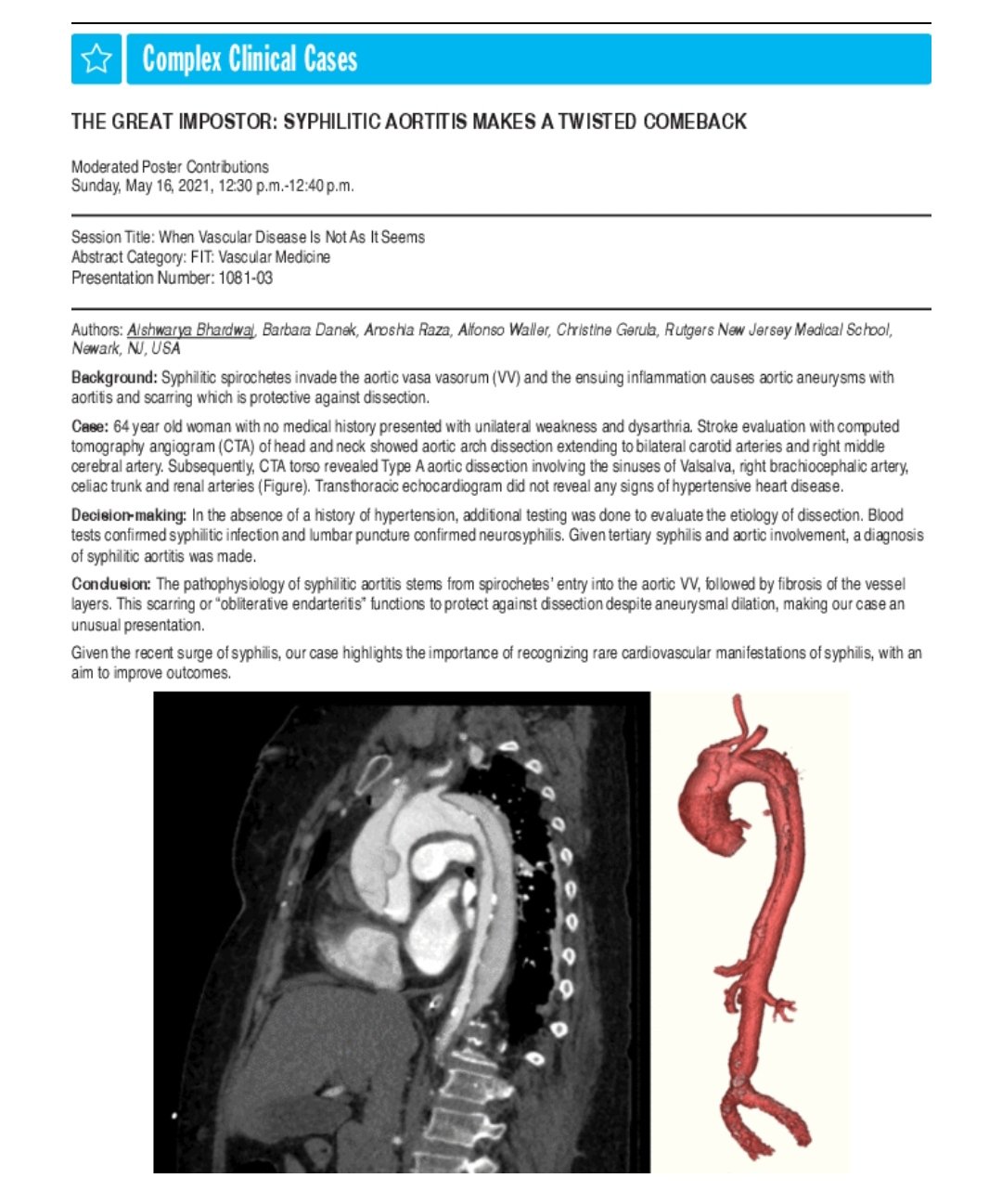Cardiovascular Syphilis