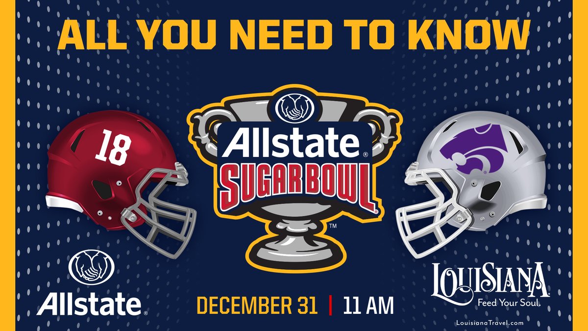 Allstate Sugar Bowl On Twitter 🎉welcome To New Orleans Alabamaftbl