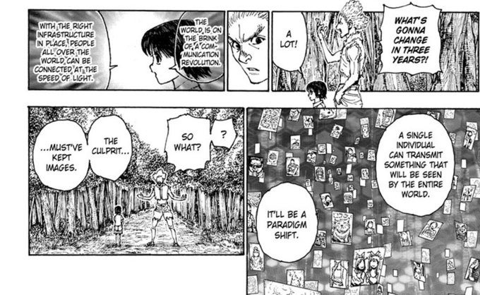 In HxH chapter 397, the communicatio.. | seiyuna さんのマンガ | ツイコミ(仮)