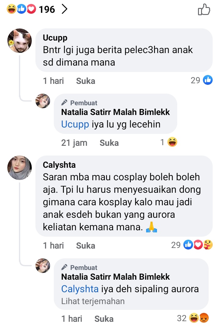 ɑƖ୧⍤⃝🌸 on Twitter: "@convomf Ngepoin fb salah satu yg cosple anak sd ...