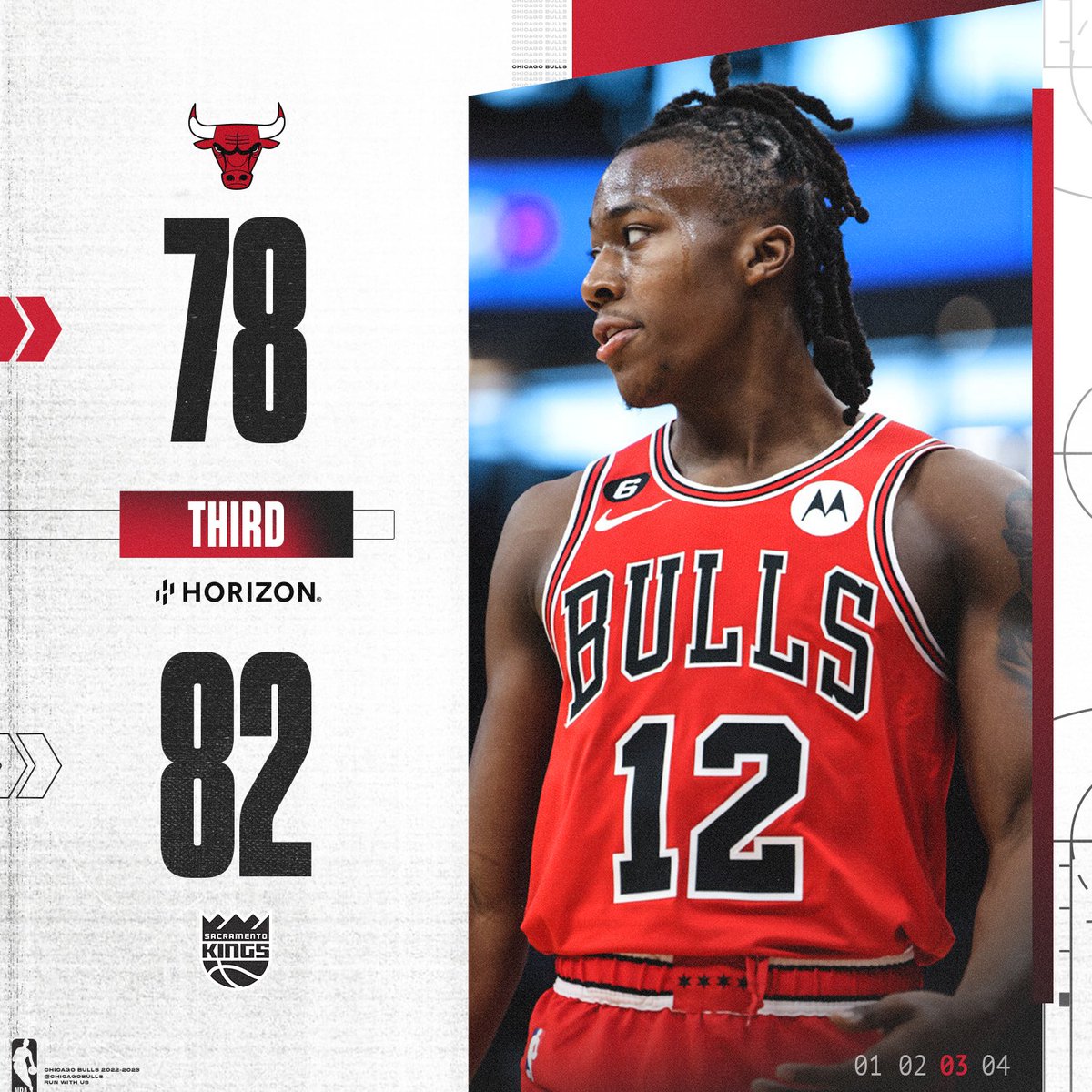 Down 4 going into the the 4th. Chicago Bulls @chicagobulls