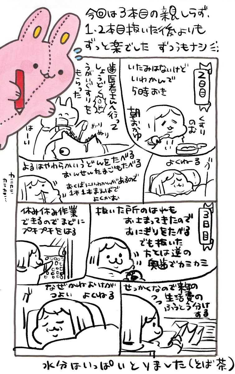 ポップ担当日記】 先日右上の親知らず抜歯後レポですこれで3本目・・・私の口の中の四天王も残り一本です。 」八戸市 木村書店【2023年12月27日閉店】の漫画