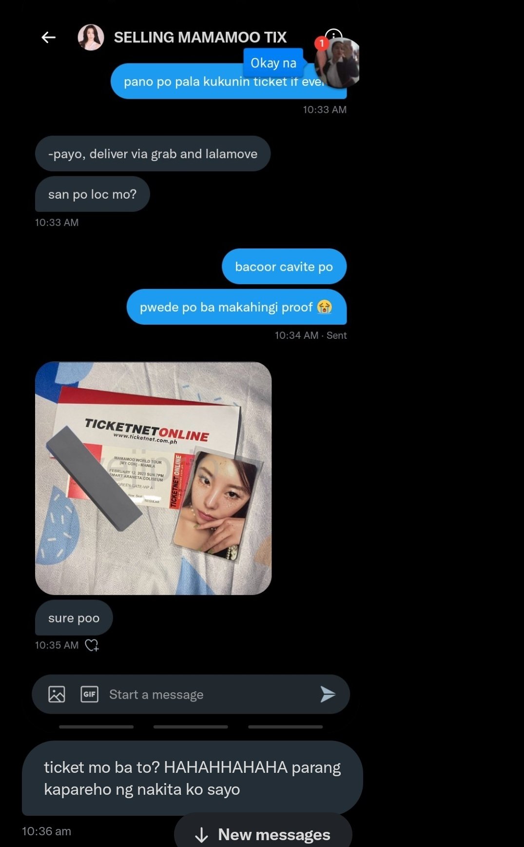 gems on Twitter: "FOR AWARENESS 🚩 @doscolumna is using my pic as a proof. She's a scammer na ...