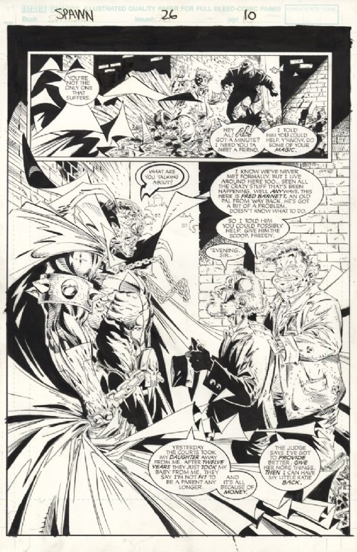 Daily Spawn Archive on Twitter: ""You're not the only one that suffers." From Spawn #26. Art by ...