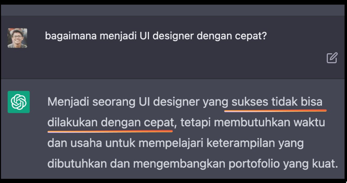 Halo Designers - Kisah UI UX 🇮🇩 on Twitter: "Robot AI aja tau kalo sukses cepat itu mustahil ...