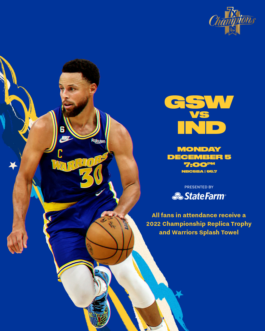 Golden State Warriors on Twitter: "Monday mood? Game day. 🏀 GSW vs. IND 🕖 7pm PT 📺 ...