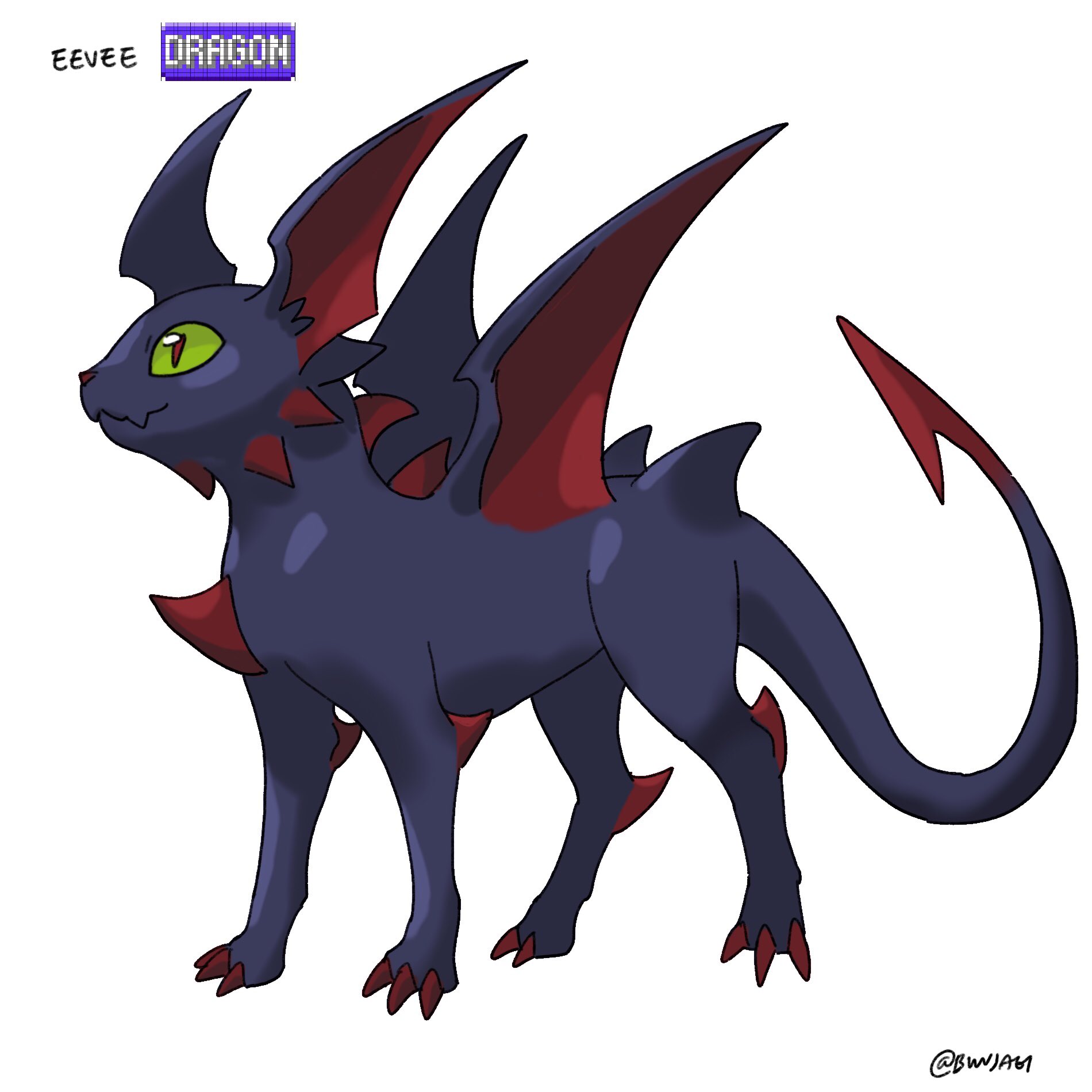 RIKA @ COMM CLOSED! on Twitter: "My take on eevolution dragon type https://t.co/goMdzZeadw ...