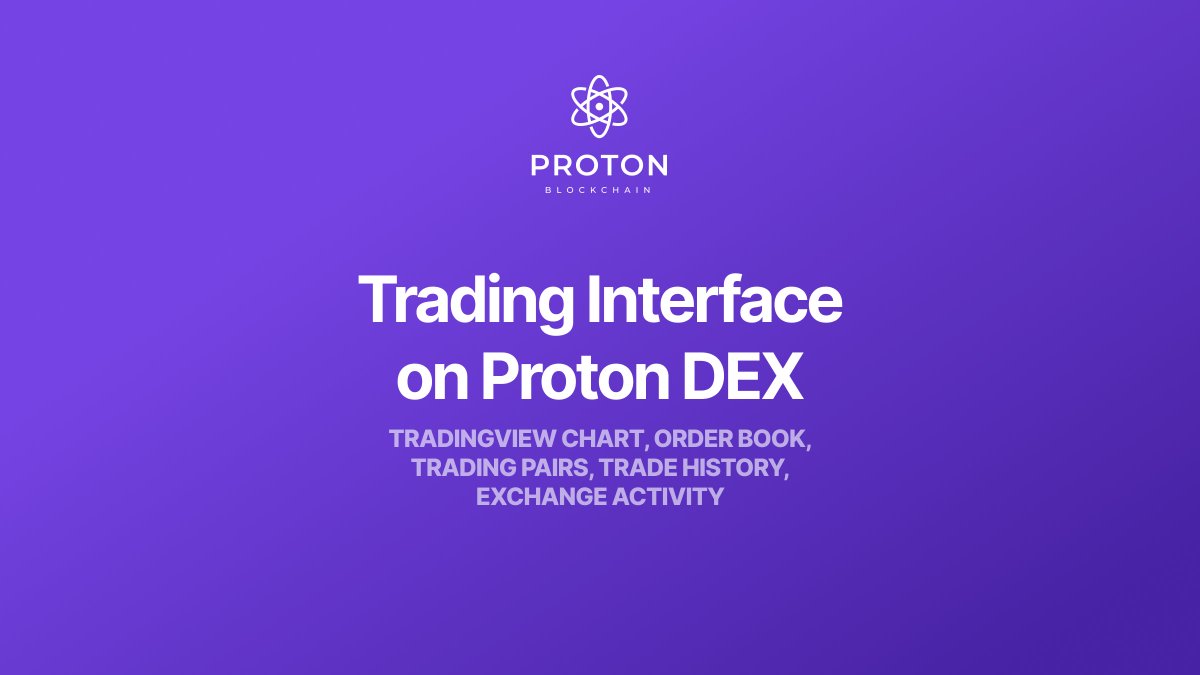Proton Blockchain on Twitter: "The answer to #CEX is #DEX #ProtonDEX is fully decentralized and ...