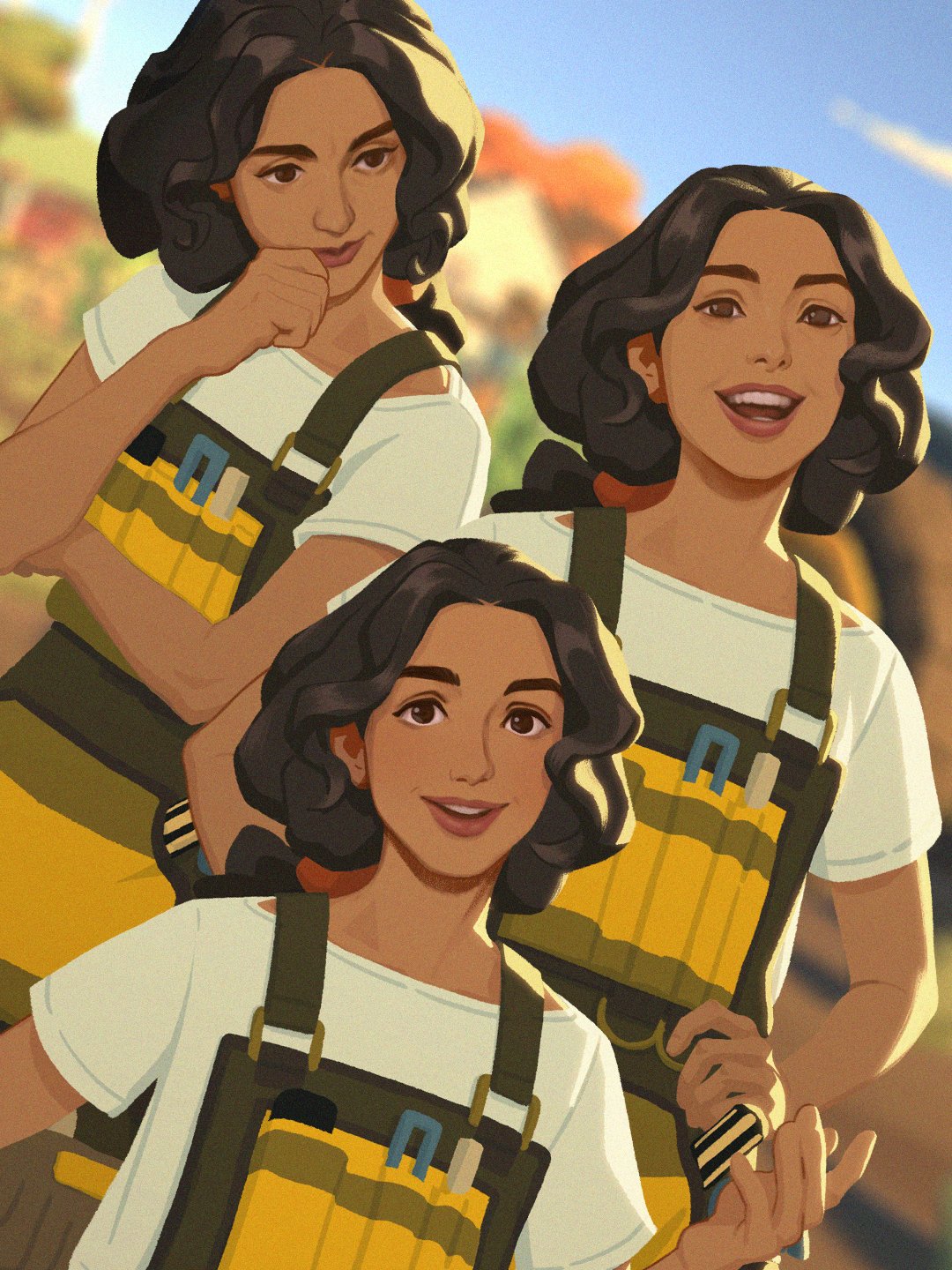 Anne Ballaran on Twitter: "Character designed for a client game. A bright young woman who takes ...