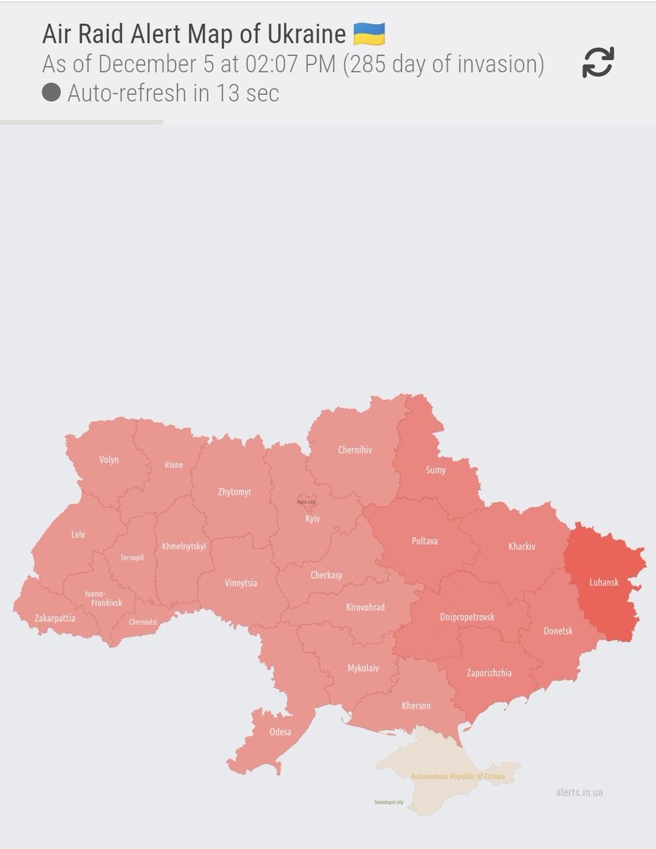 Air raid alert announced in Ukraine's east and center/north. - Thread ...