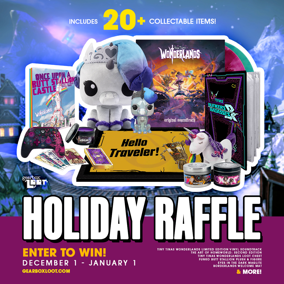 GearboxOfficial on Twitter: "Running all month long, it's the Gearbox Loot Holiday Raffle! ☃️ ...