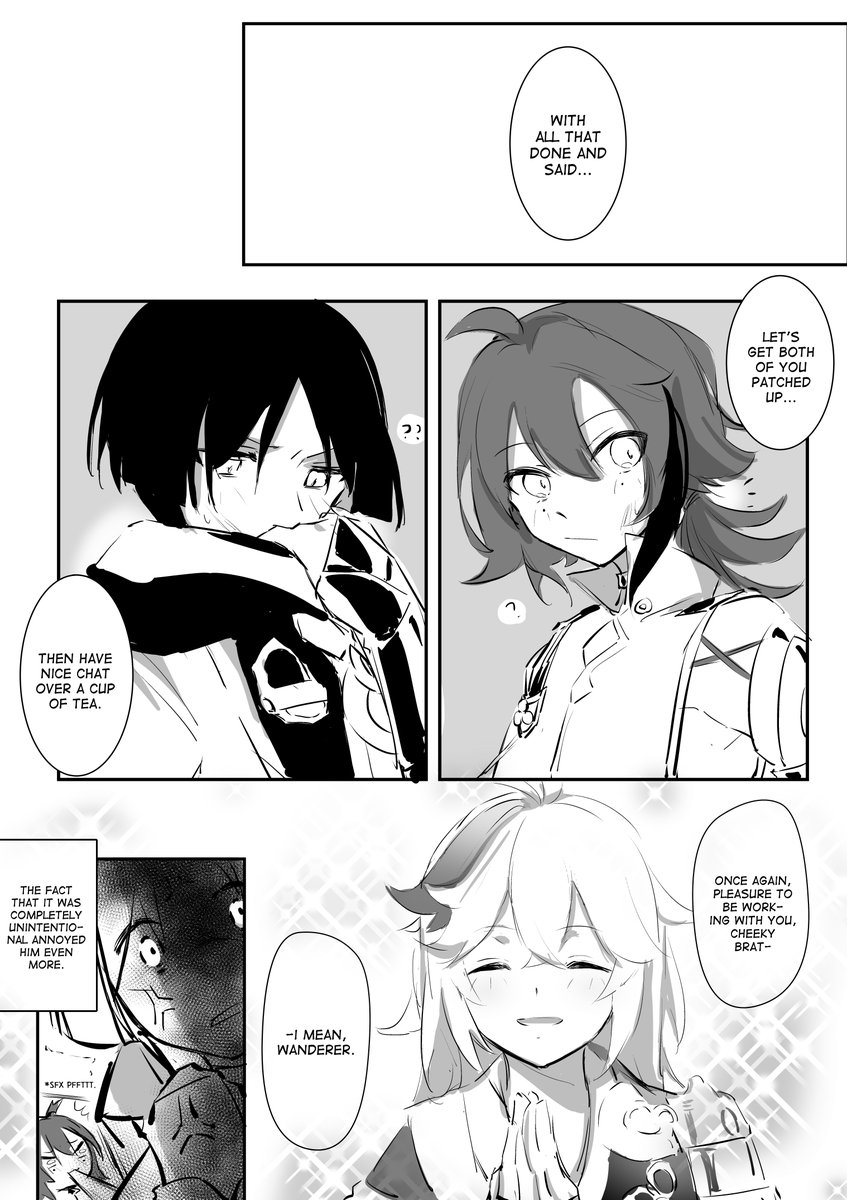 Short battle comic Heizou vs Wanderer + Kazuha日本語版は後日で投稿します!