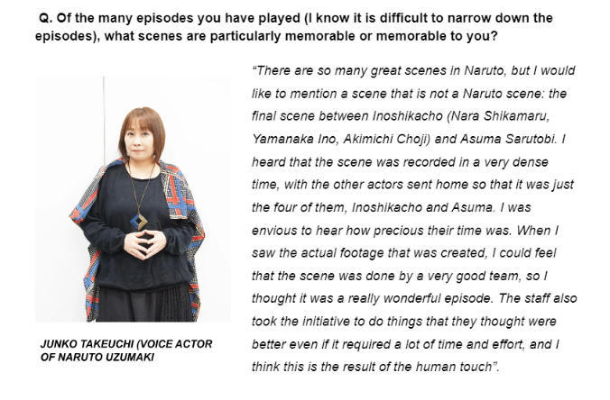 Abdul Zoldyck on Twitter: "Junko Takeuchi (Naruto's VA) recently did an interview to commemorate ...