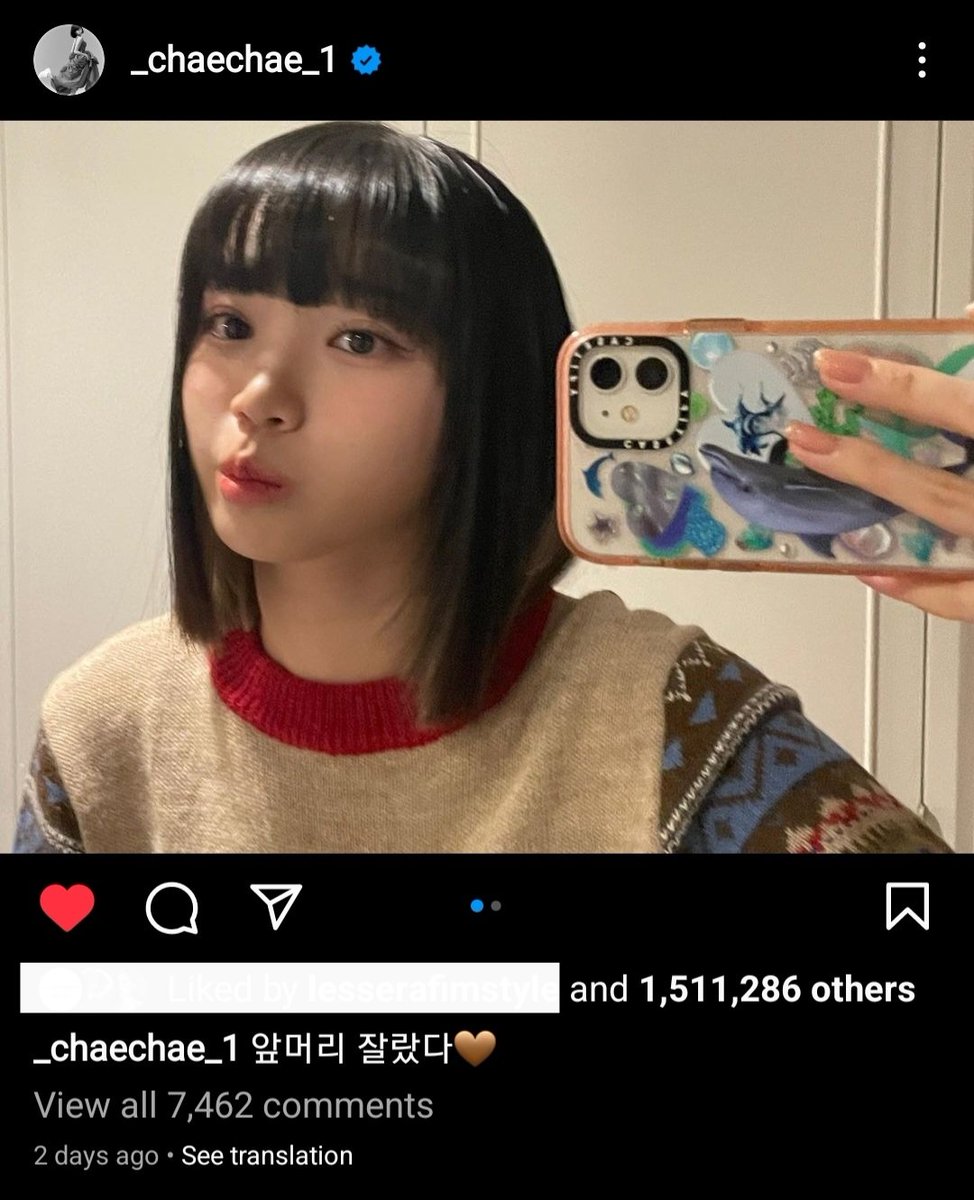 CHAEWON CENTRAL on Twitter: "[INFO] 221206 #CHAEWON's post on her official Instagram account ...