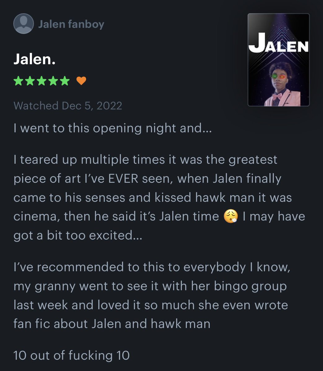 Jalen on Twitter: "“Jalen.” is cinema."