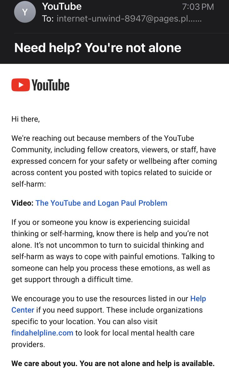 JaKer on Twitter: "Youtube proving my point again… My unlisted video from years ago just got me ...