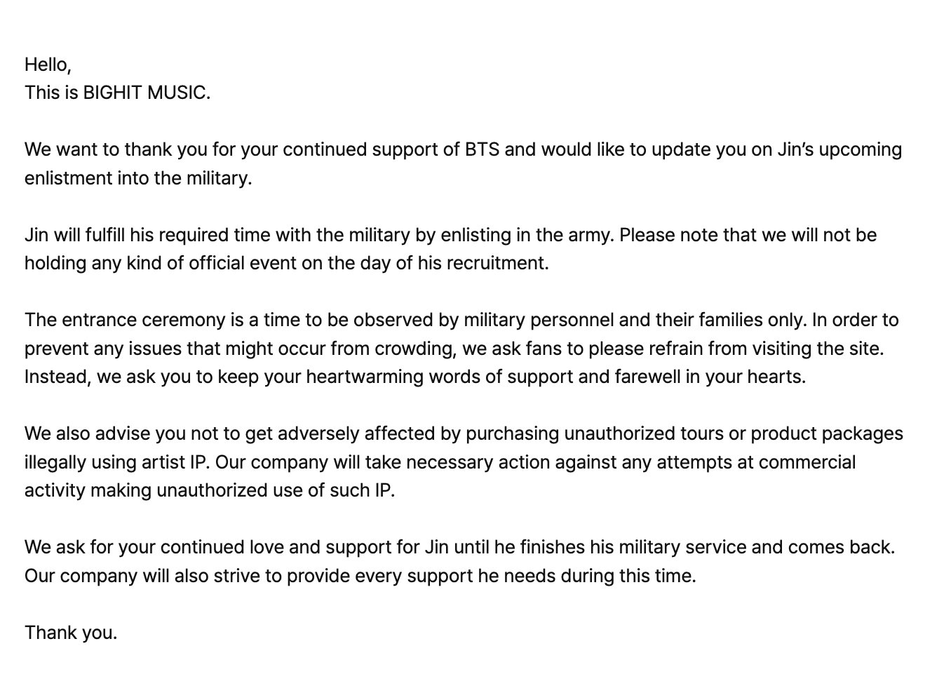 BTS Jin Surprised His Fans With New Look 2 Days Ahead Of Military ...