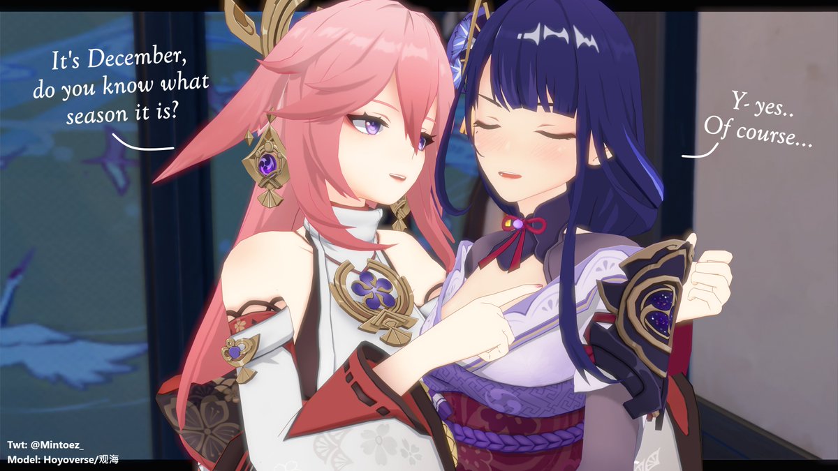 Minto on Twitter: "Ei has a lot of stamina so... #eimiko #原神"