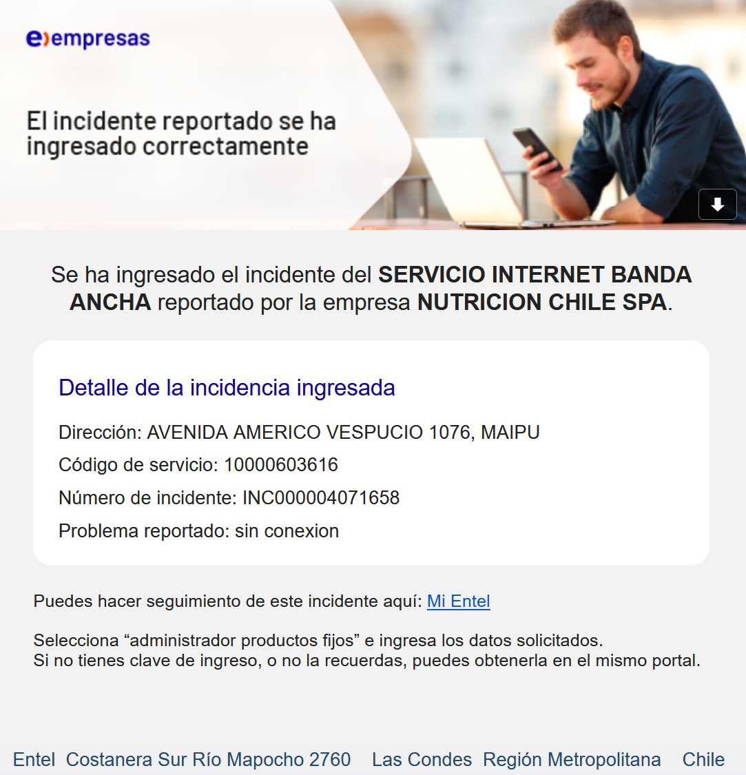 Nutrición Chile on Twitter: "@entel_ayuda #entel @entel_ayuda @entel_empresas Aún no se repone ...